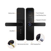China Tuya Wifi Fingerprint Smart Door Lock Waterproof App Remote Control Lock for sale