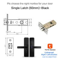China Tuya Wifi Fingerprint Smart Door Lock Waterproof App Remote Control Lock for sale