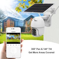 China Glomarket 4G EU Solar PTZ Camera Android/IOS APP Operating System Detection Angle Distance Smart Home Camera for sale