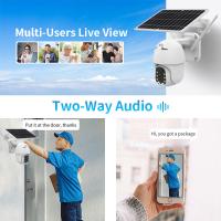 China Glomarket Solar PTZ Camera Wifi Built-In Speaker 2MP Life Low Power Smart Battery Wireless Camera System For Home for sale
