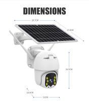 China Glomarket 4G EU Solar PTZ Camera Android/IOS APP Operating System Detection Angle Distance Smart Home Camera for sale