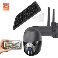 China Smart Outdoor Solar Wireless Surveillance Camera Tuya 4G Home Security PTZ Camera for sale