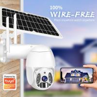 China Smart Outdoor Solar Wireless Surveillance Camera Tuya 4G Home Security PTZ Camera for sale