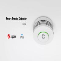 China Glomarket Tuya Zigbee WIFI Smoke Detector Smoke Alarm Sensor Smoke Density Sensor for sale