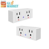 China US Standard Tuya Wifi Smart Wall Plug Google Assistant Voice And Timing Control for sale