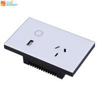 China Glomarket Smart Wall Socket With Switch Tuya App Phone Remote SAA Certificate for sale