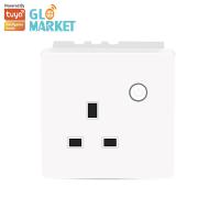 China Glomarket Tuya Wall Socket With Google Assistant Voice / Timing Control For Smart Home for sale