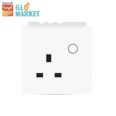China Glomarket Tuya Wall Socket With Google Assistant Voice / Timing Control For Smart Home for sale