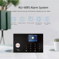 China Smart Home Tuya Alarm System Alexa Google Voice Control Wireless Wifi 4G SMS Alarm System for sale