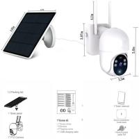 China Outdoor Solar Power Waterproof Smart Camera Two Way Voice Intercom PIR Motion Detection for sale