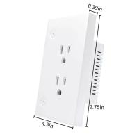 China Glomarket Smart Home Wifi Electric Socket Voice Control With Alexa / Google for sale