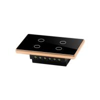 China Alexa Google  4 Gang Smart Switch Wifi Wireless Touch Remote Control Tuya Home Wall Switches for sale