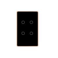 China Alexa Google  4 Gang Smart Switch Wifi Wireless Touch Remote Control Tuya Home Wall Switches for sale