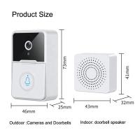 China Tuya 1080P Battery Powered Smart Doorbell IPS Display Wifi Video Doorbell for sale