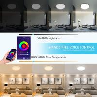 China Glomarket Tuya 36w Smart Music LED Ceiling Light App Control Dimmable For Bedroom for sale