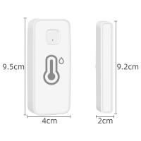 China Tuya Smart Wireless Door Window Sensor Home Alarm System Temperature Humidity Detection for sale
