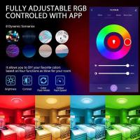 China 36W Modern Music Ceiling Light Colorful RGB Remote Control APP Smart Music LED Ceiling Light for sale