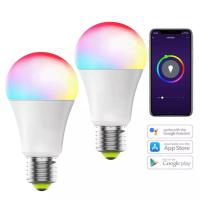 China E27 E26 B22 Smart Bulb Phone Remote APP Control Light Rechargeable Tuya Multicolor for sale