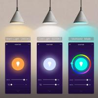 China E27 E26 B22 Smart Bulb Phone Remote APP Control Light Rechargeable Tuya Multicolor for sale