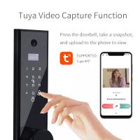 China Tuya Smart WiFi Digital Door Lock Code Card Smartphone Fingerprint Face Scene for sale