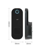 China Smart Home Waterproof Electric Rim Lock With Tuya APP Control WIFI Outdoor for sale