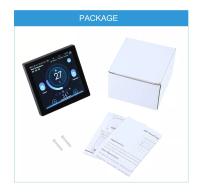 China Gas Furnace Underfloor Heating Tuya Wifi Smart Thermostat With Color Screen for sale