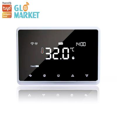 China Smart Water Floor Heating Room Thermostat Touch Screen Lcd Display Gas Furnace for sale