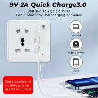 China Smart Power Home Tuya 13A Outlet Wifi Universal Wall Plug With USB Grass Panel for sale