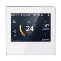China Color Screen Tuya Wifi Smart Thermostat Floor Water Heating Gas Furnace for sale