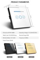 China Glomarket Smart Home Switch UK Standard Wifi Intelligent LED Dimmer Light Switch for sale