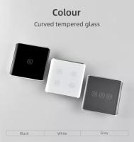 China Glomarket 1 Gang Tuya Wifi Switch Curved Surface Manual Smart Wifi Touch Wall Switch for sale