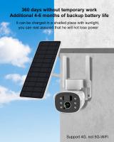 China Solar Battery PTZ Bullet Camera Tuya Smart PIR Motion WiFi 2MP CCTV Security IP Camera for sale