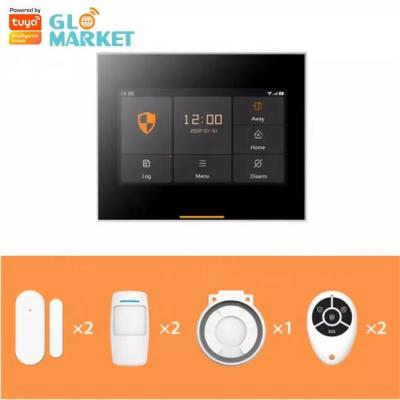 China Glomarket Tuya 4g / Wifi DIY Home Security Alarm Systems Wireless App Control Anti Theft for sale