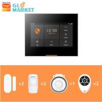 China Smart Home Tuya Wifi 4G Wireless Alarm System Kit Garage / Home Burglar Alarm for sale