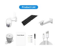 China Night Vision Solar Security PTZ Camera Tuya Wifi / 4G Cloud Storage IP Camera for sale