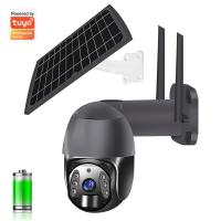 China Night Vision Solar Security PTZ Camera Tuya Wifi / 4G Cloud Storage IP Camera for sale