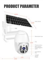 China Night Vision Solar Security PTZ Camera Tuya Wifi / 4G Cloud Storage IP Camera for sale
