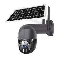 China Night Vision Solar Security PTZ Camera Tuya Wifi / 4G Cloud Storage IP Camera for sale
