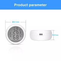 China Tuya WIFI Temperature Humidity Sensor Indoor Smart Remote Control With LCD Display for sale