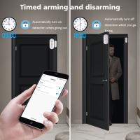 China Smart Sound / Light Wifi Door And Window Alarms ABS Wireless Door Window Security Alarm for sale