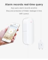 China Tuya Smart WIFI Water Leak Sensor Home Independent Security System Notification Alert for sale