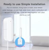 China Tuya Smart WIFI Water Leak Sensor Home Independent Security System Notification Alert for sale