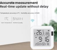 China Glomarket Tuya Wifi Smart Temperature Humidity Sensor Wireless Home Thermometer Hygrometer Detector for sale