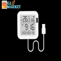 China Glomarket Tuya Wifi Smart Temperature Humidity Sensor Wireless Home Thermometer Hygrometer Detector for sale