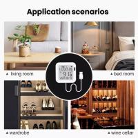 China Glomarket Tuya Wifi Smart Temperature Humidity Sensor Wireless Home Thermometer Hygrometer Detector for sale