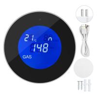 China Glomarket Tuya Wifi Alarm System Lcd Digital Alarm Remote Control Leak Detector Gas Sensor Gas Leak Detector for sale