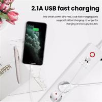 China Glomarket Tuya Smartlife App Controlled 16A Protector Eu Standard Power Strip With Power Consumption for sale