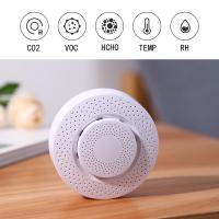 China Glomarket Wifi Tuya Smart Air Box Formaldehyde / CO2 / VOC / Temperature / Humidity Remote Control For Household Hotel for sale
