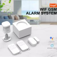 China Glomarket Smart Tuya WIFI+GSM Home Security Alarm System Smart Home Burglar Alarm Security Fire Smoke Detect System for sale