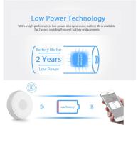 China Tuya Wifi / Zigbee Water Leak Detector Alarm Smart Home Mobile Phone Remote Alarm for sale